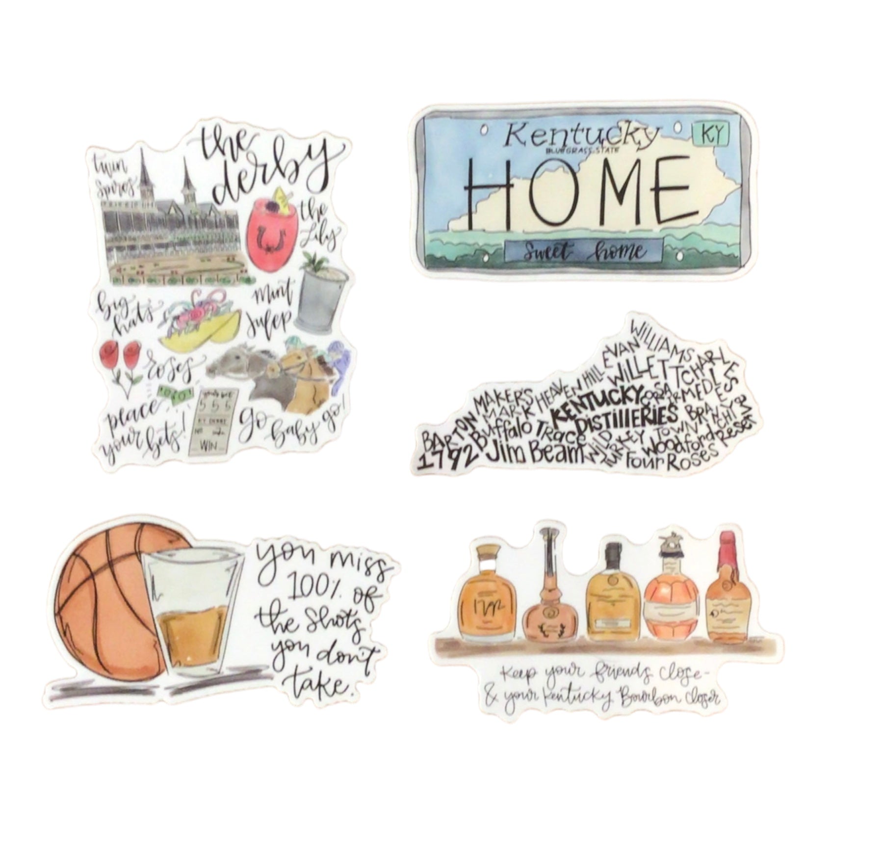 Vinyl Sticker Kentucky Themed - Whether it's bourbon, basketball, or h ...