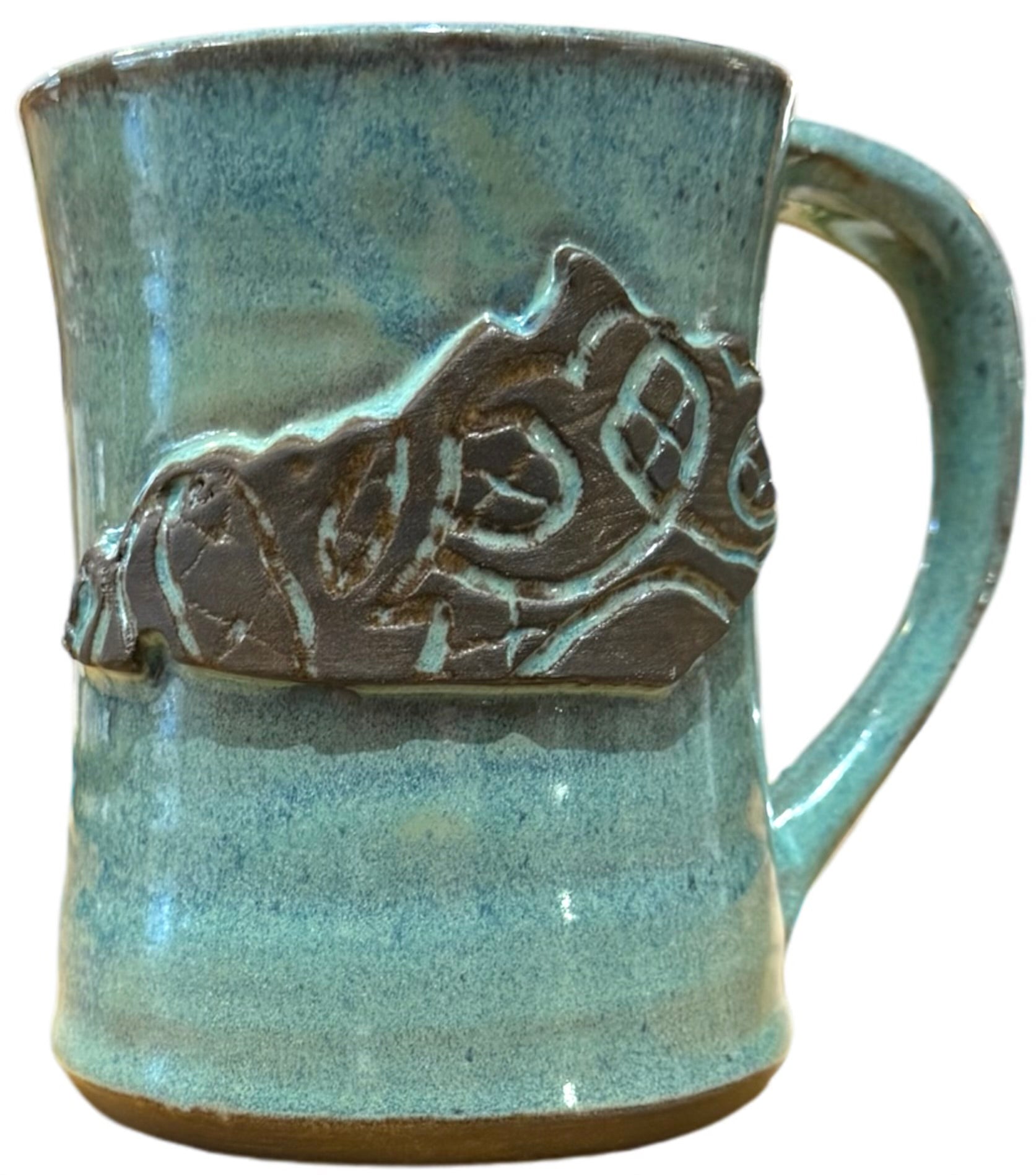 Ceramic stamped Kentucky Mug (tall) - Enjoy a warm latte, cold beer, o ...